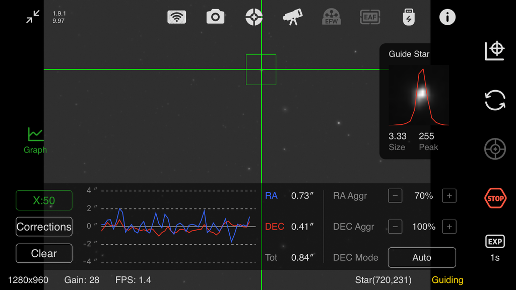 iEXOS-100-2 PMC-Eight Equatorial Tracker System with WiFi and Bluetoot